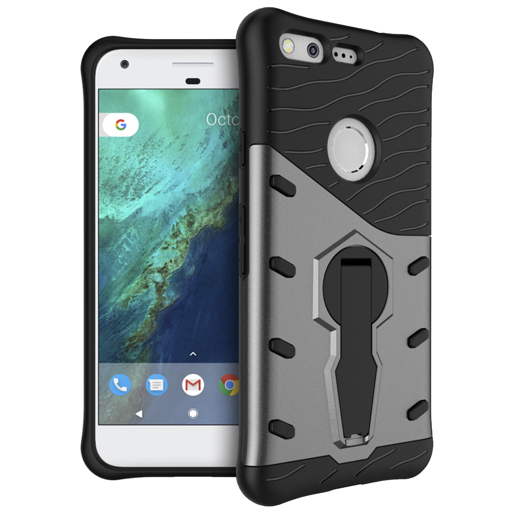 Slim Shield Tough Shockproof Case for Google Pixel (Grey)